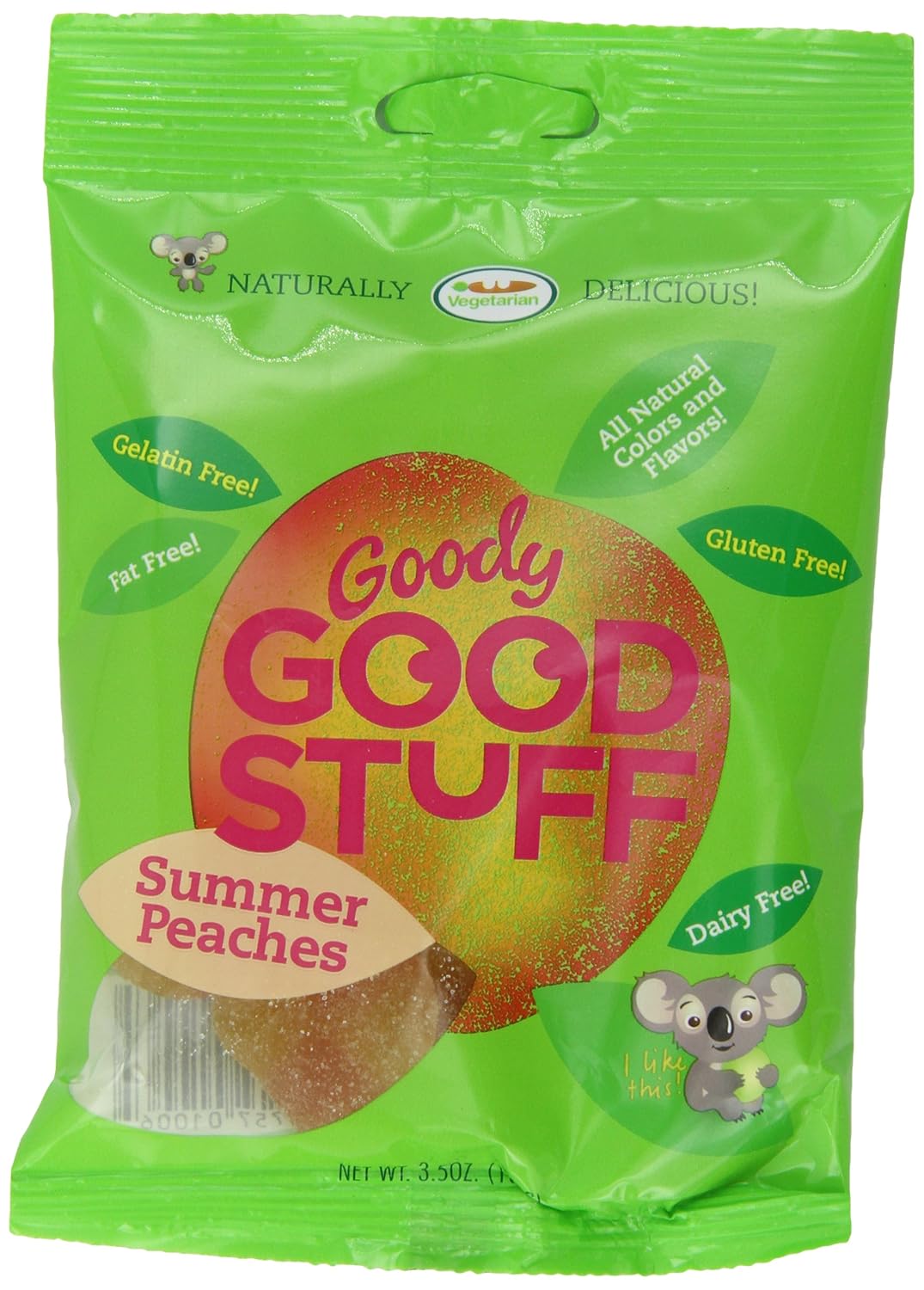 Amazon.com : Goody Good Stuff Summer Peaches, 100-Gram Bags (Pack of 12 ...
