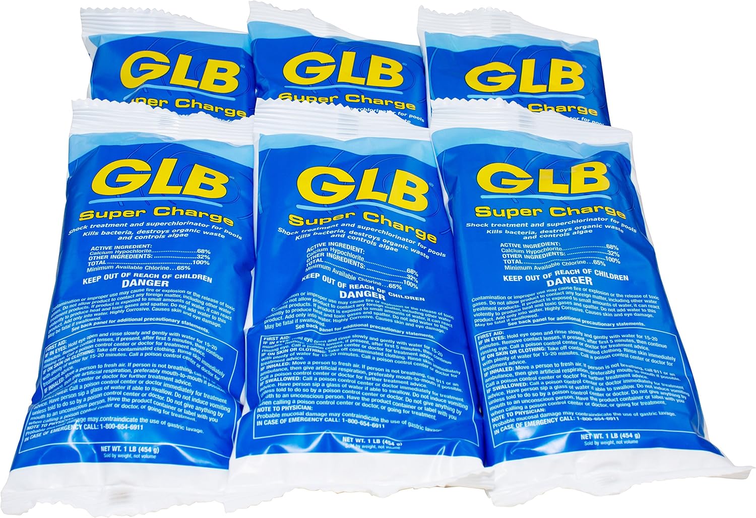 Amazon.com : GLB Super Charge (1 lb) (6 Pack) : Patio, Lawn & Garden