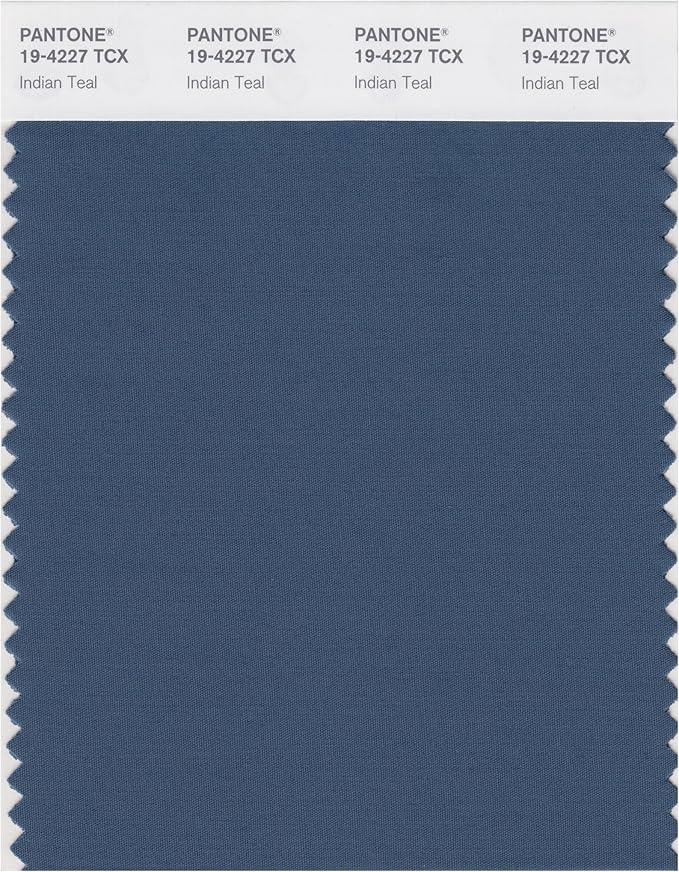 PANTONE Smart 19-4227X Color Swatch Card, Indian Teal - House Paint ...