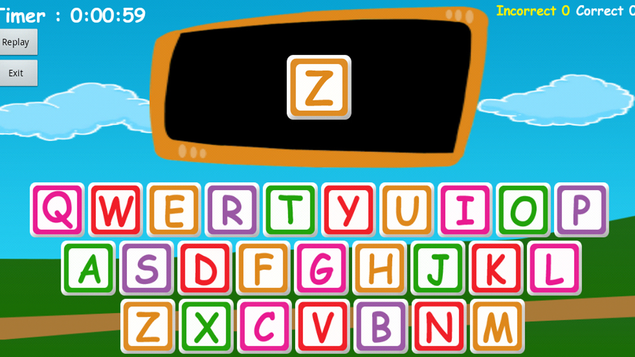 Learning the ABC's Hide and Seek. With Fun keyboard learning game - App ...