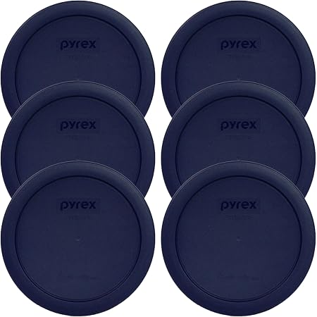 Amazon.com: Pyrex 1 Cup Round Plastic Cover Lids, 6-Pack, Blue: Home ...