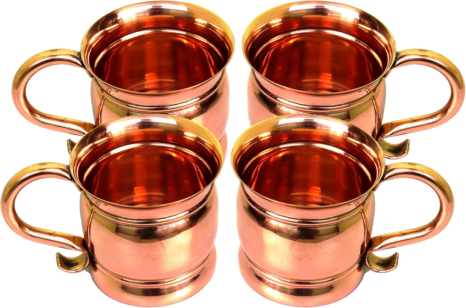 Amazon.com: STREET CRAFT Set of 4 Pure and Authentic Copper Old Fashion ...