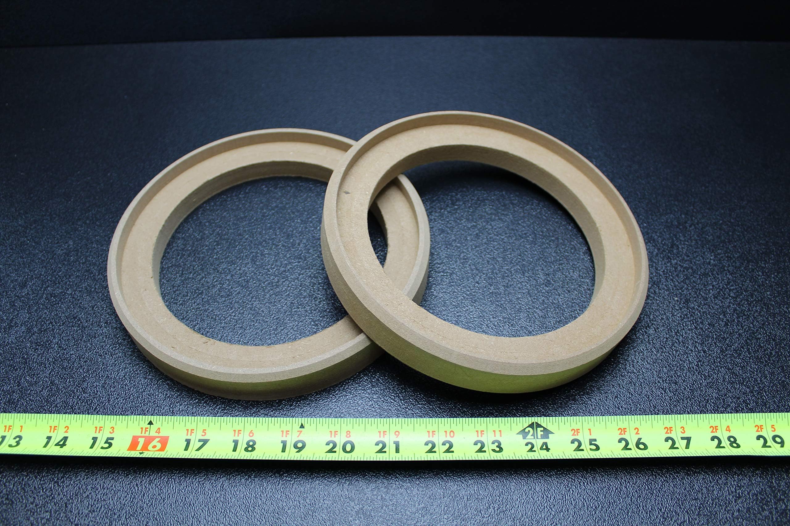 Amazon.com: Audiopipe 1 Pair MDF Wooden Speaker Ring Spacer 10" inch ...