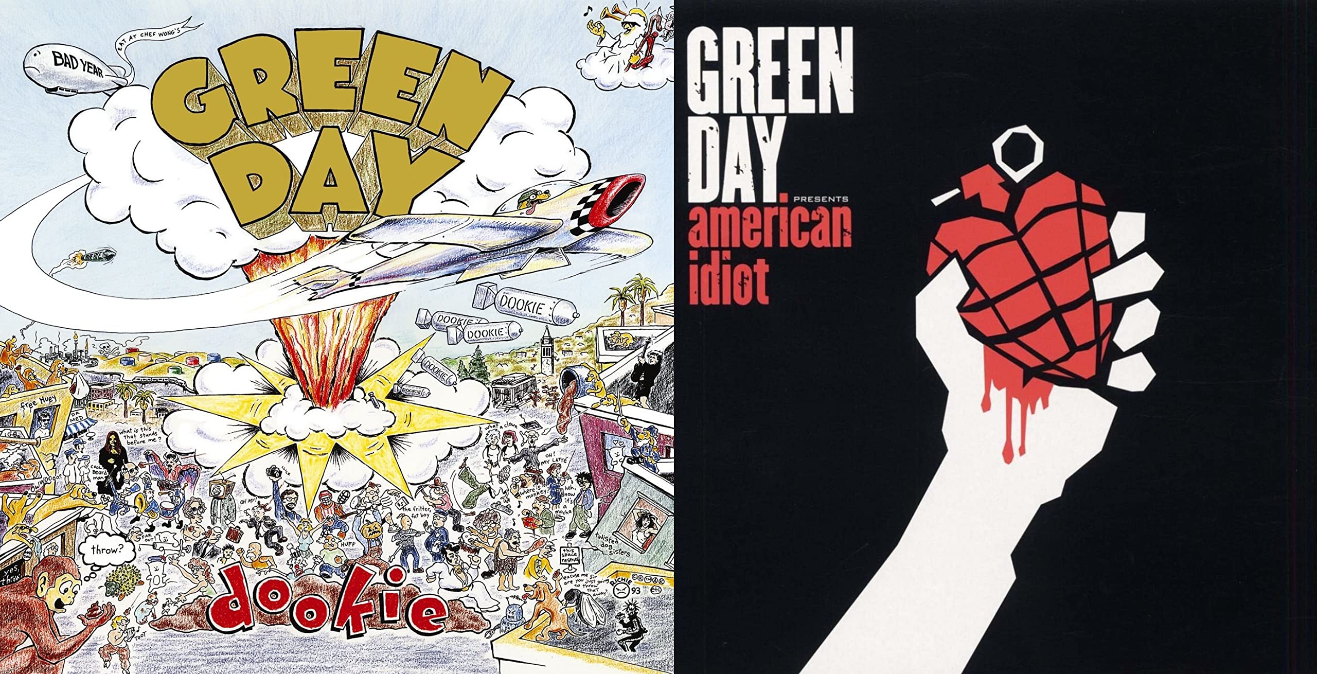 Amazon.com: Green Day - 2 LP Collection - Dookie / American Idiot ...