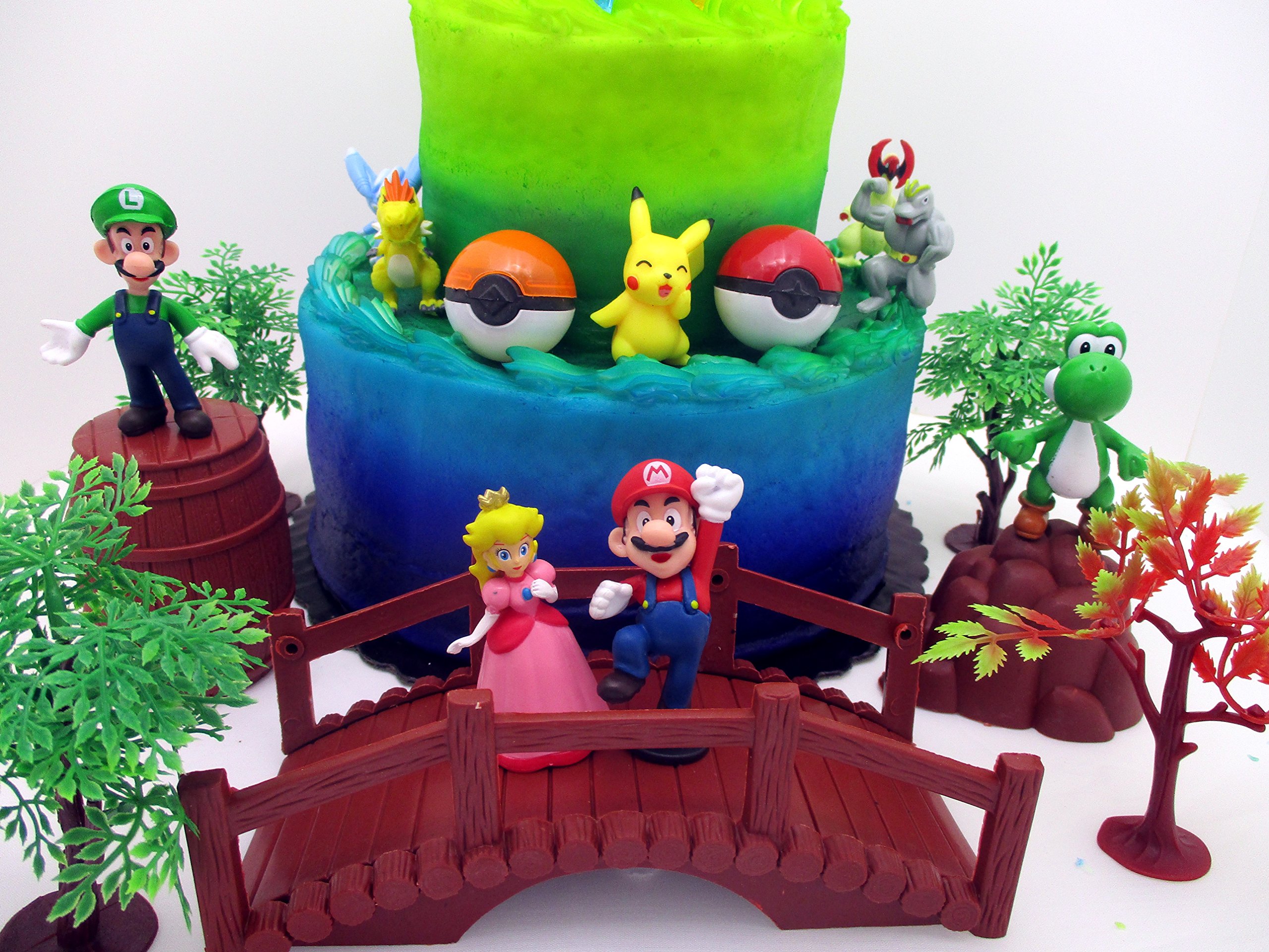 Buy Video Gaming Themed Birthday Cake Topper Set Featuring Random SONIC ...