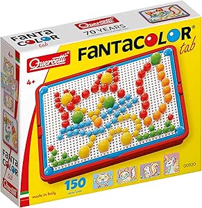 Quercetti - Fanta Color Portable Misto - Art Pegboard Set for Ages 3 Years & Up : Amazon.com.au ...