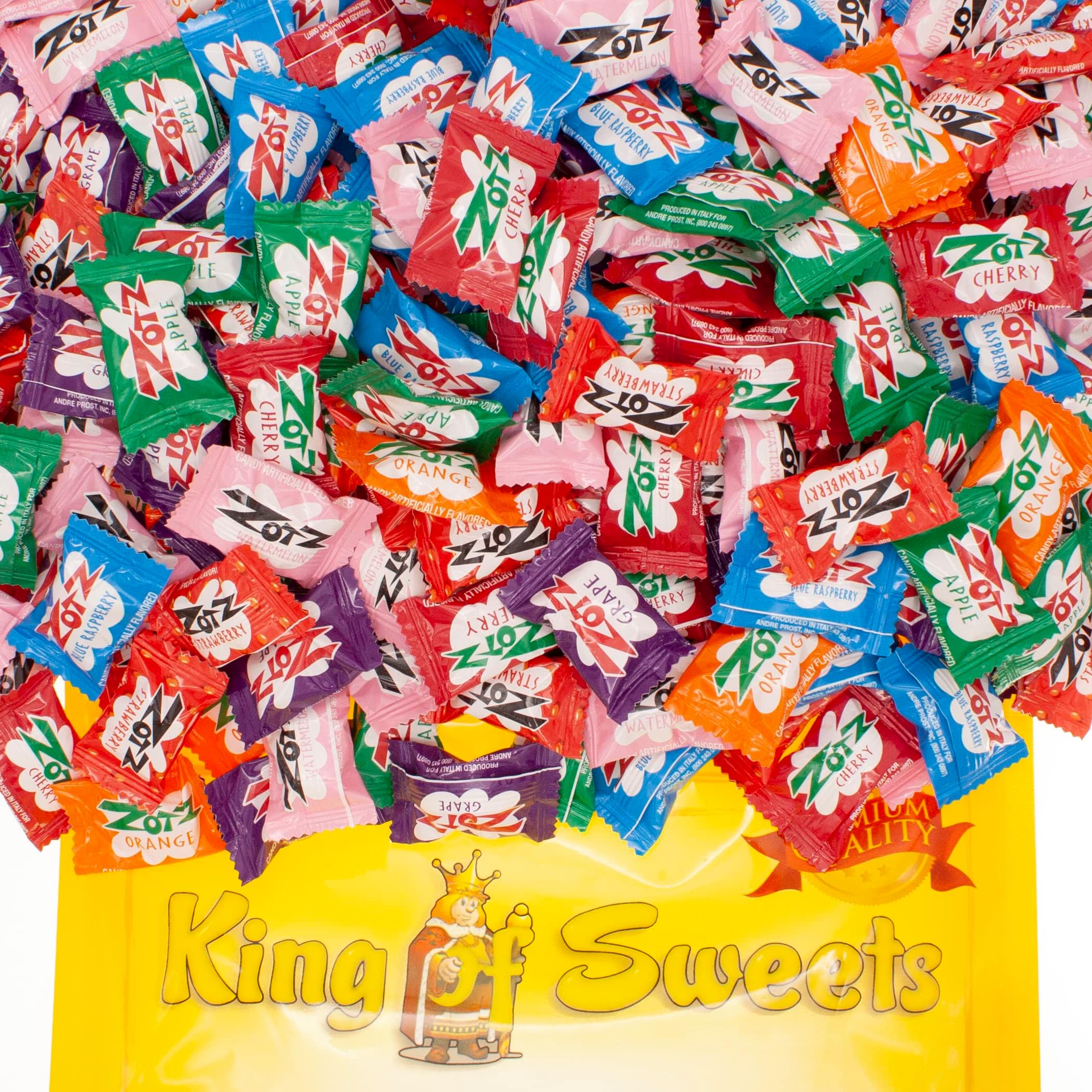 Amazon.com : Zotz Fizzy Candy Bag, Assorted Flavors, 100 Count Bag ...