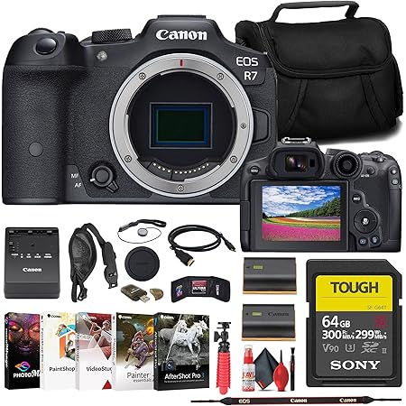 Amazon.com : Canon EOS R7 Content Creator Kit, Mirrorless Vlogging ...