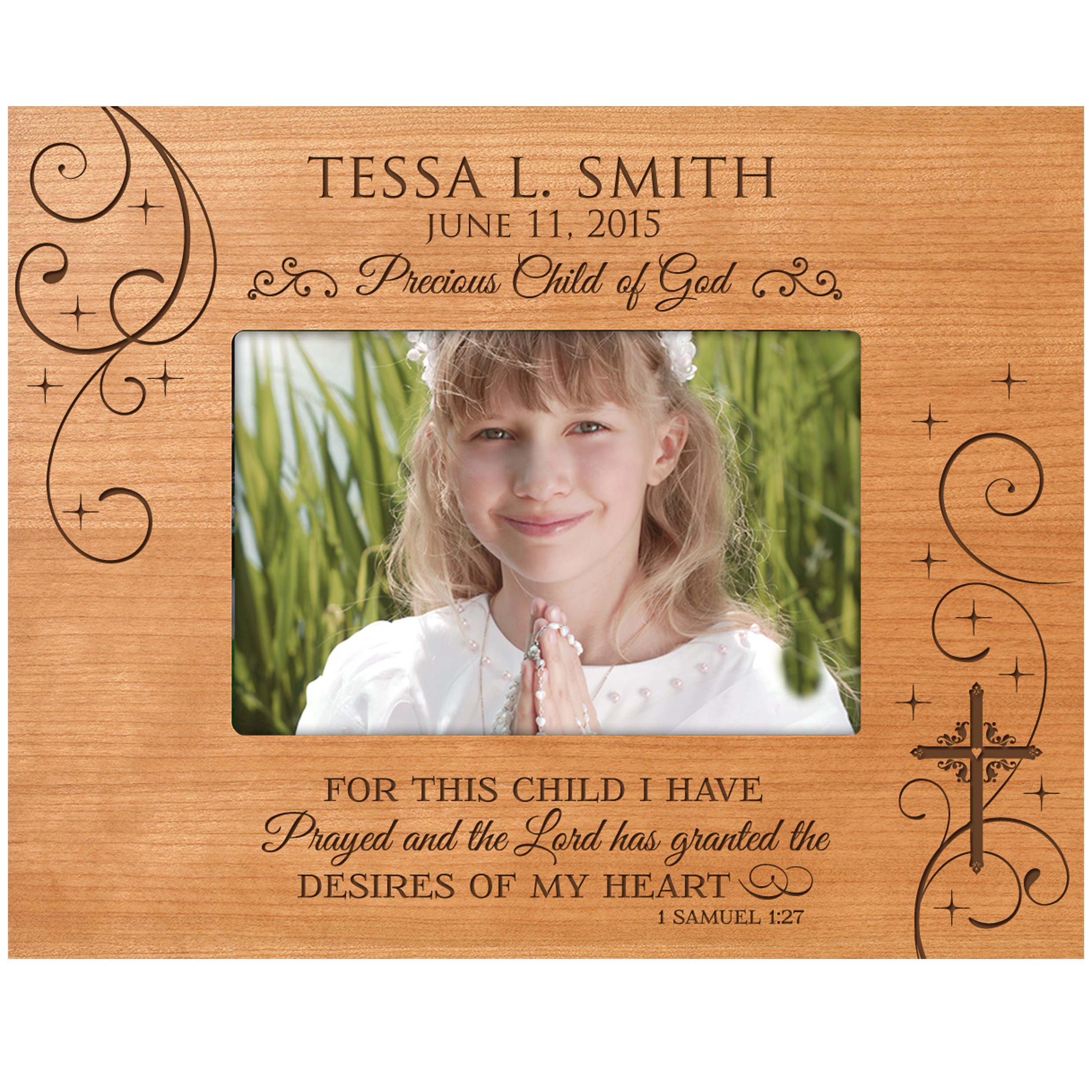 Buy Personalized Baptism photo frame Gift Custom Engraved Precious ...