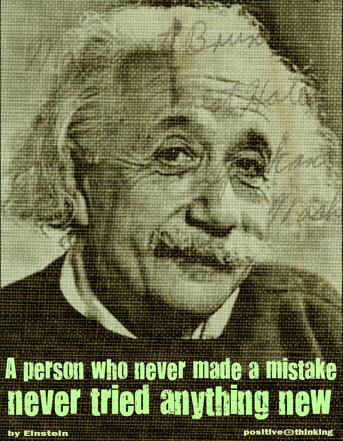 Amazon.com: Positive Thinking Albert Einstein Quote - Canvas Art ...