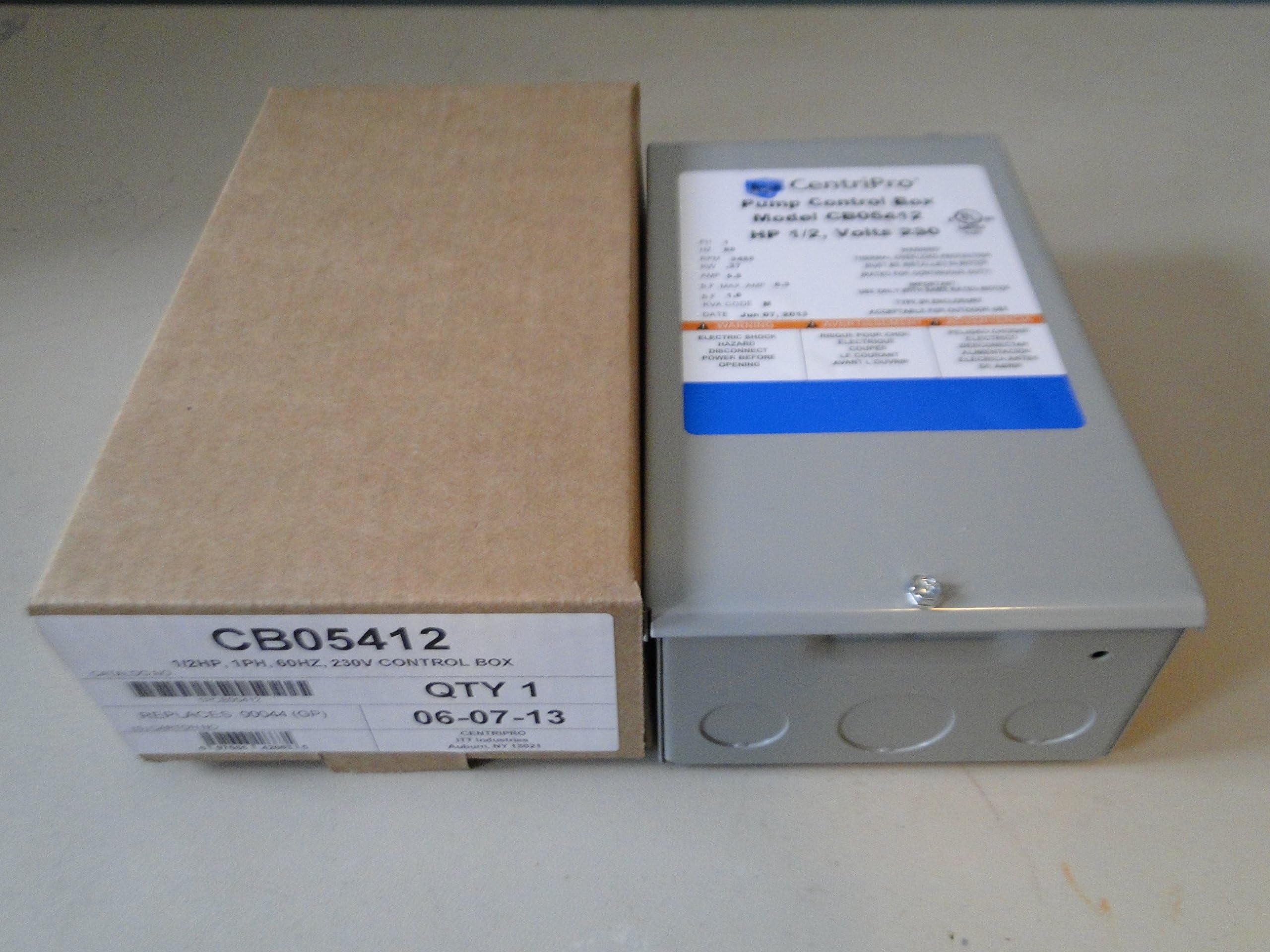 GOULDS CentriPro 1/2 HP 230V CONTROL BOX SUBMERSIBLE WATER WELL PUMP ...