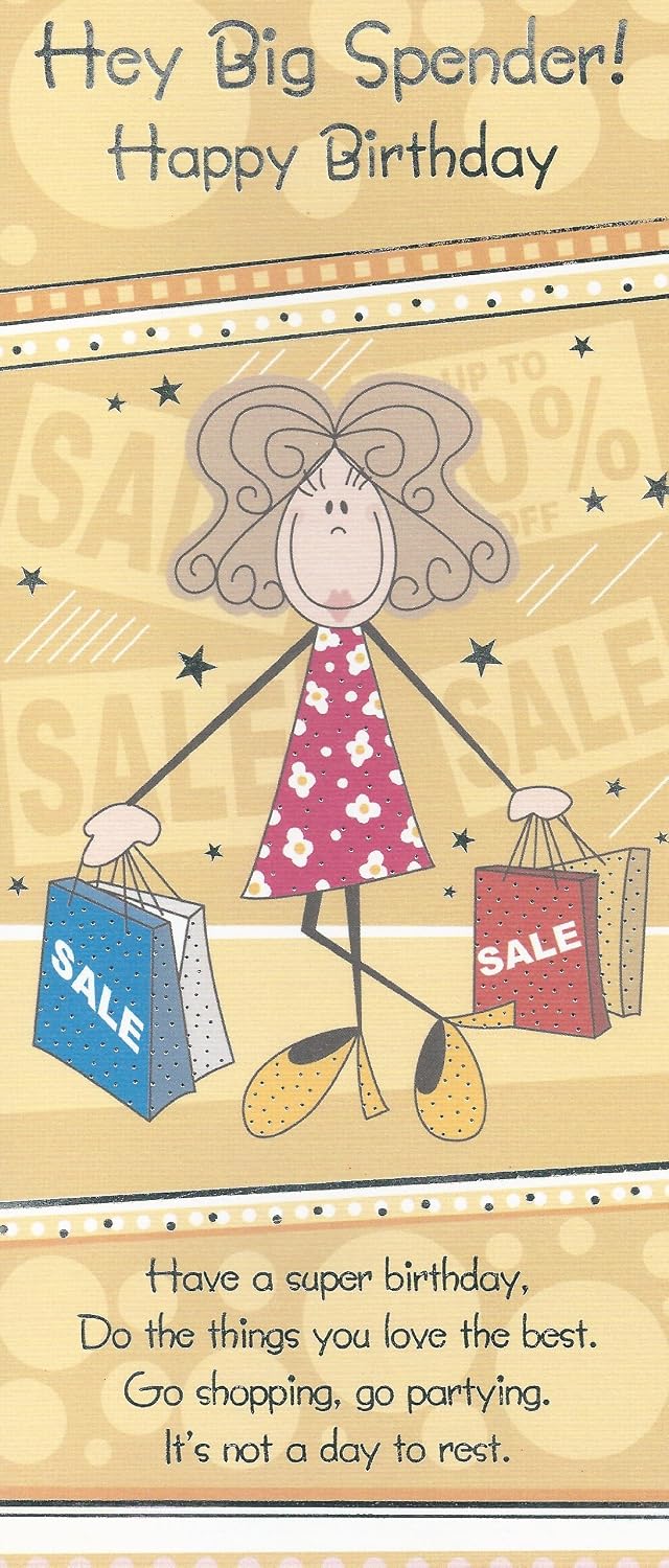Amazon.com: Hey Big Spender! Happy Birthday card : Office Products