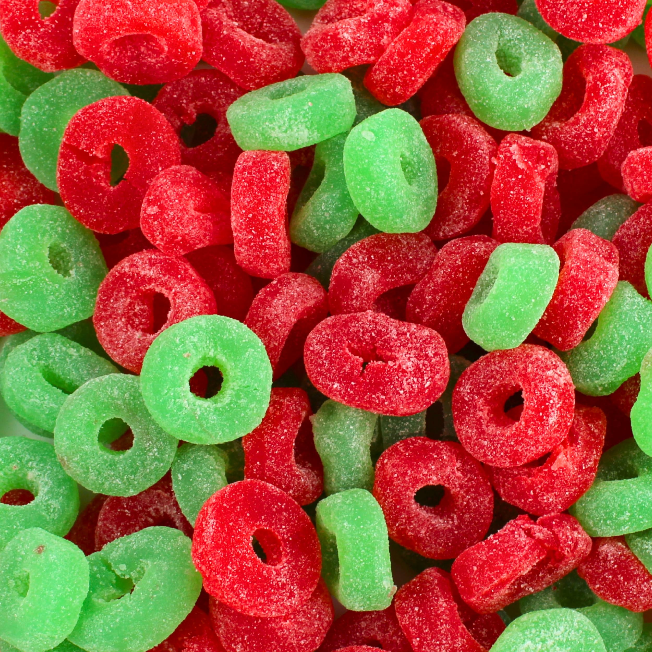 Amazon.com : Christmas Shaped Wreath Candy - Jelly Wreath Christmas ...