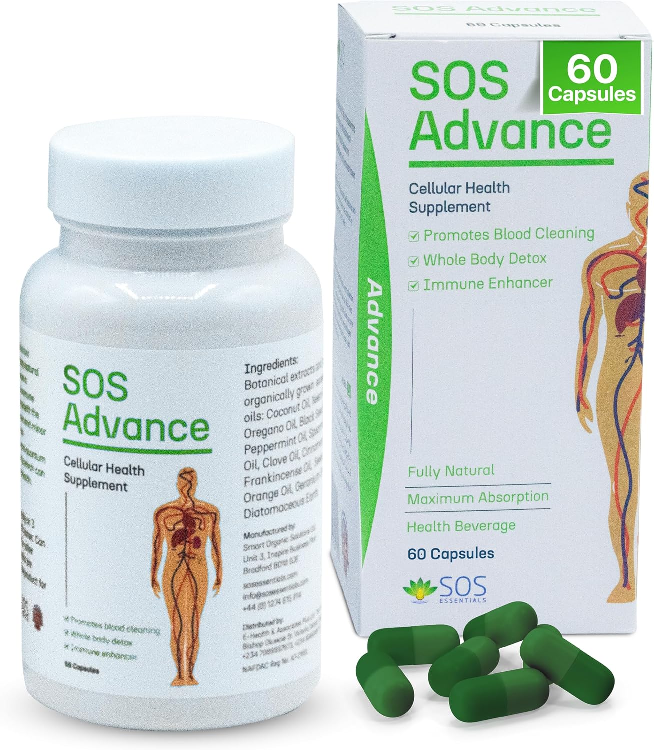 SOS Essentials Advance Capsules – Blood Cleaning Detox Supplement ...