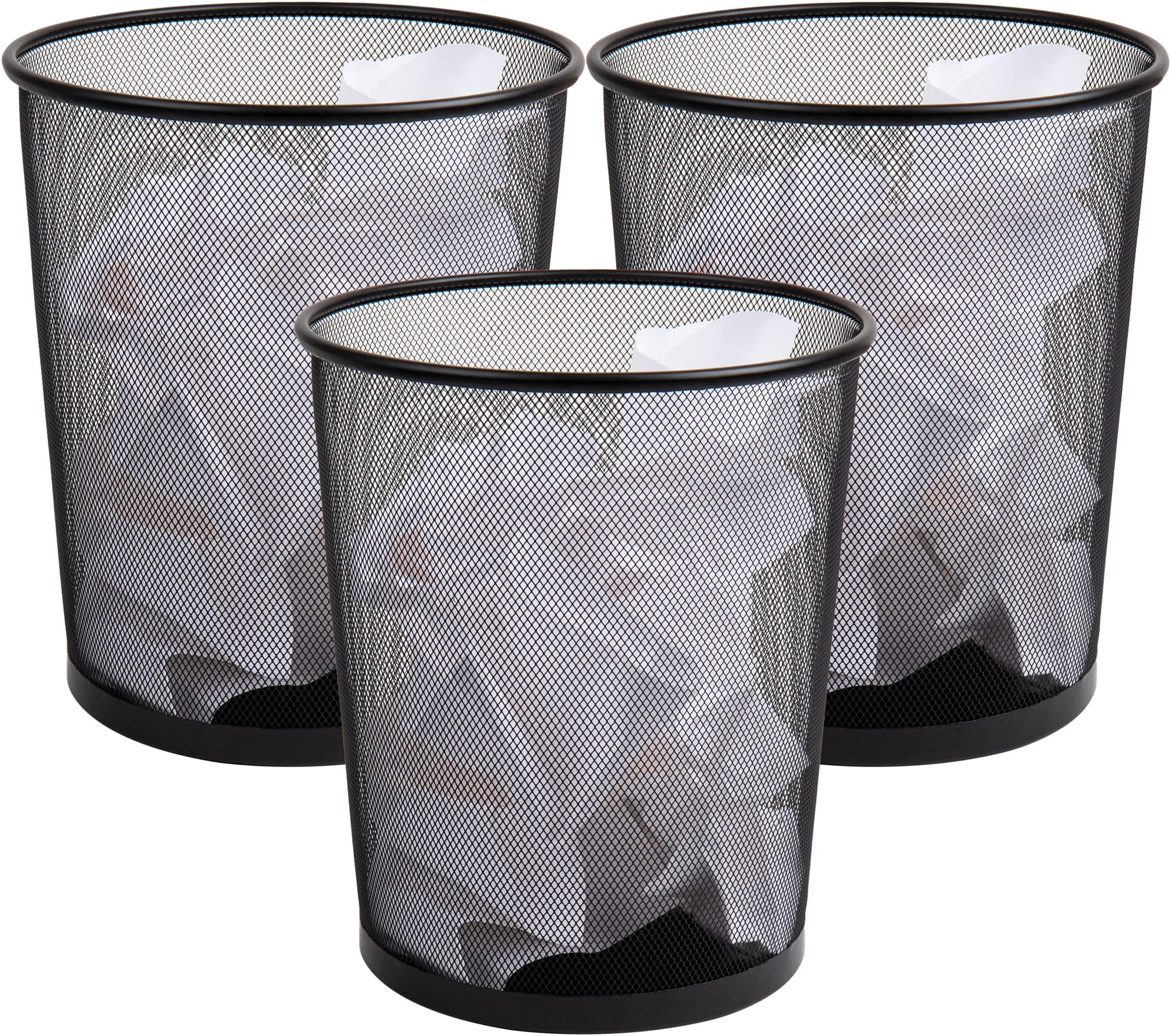 Amazon.com: Essentials Wire Mesh Waste Basket (Black) : Home & Kitchen