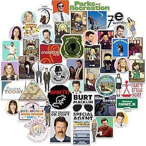 Amazon.com: Parks and Recreation Sticker Pack Die Cut Vinyl Large ...