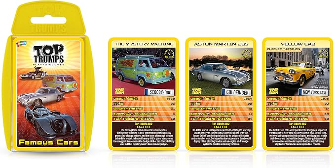 Top Trumps Famous Cars Card Game : Amazon.co.uk: Toys & Games