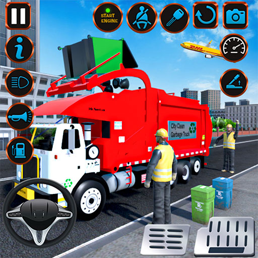 Garbage Truck Driving Simulatoor Trash Collector City Dump Games Real ...