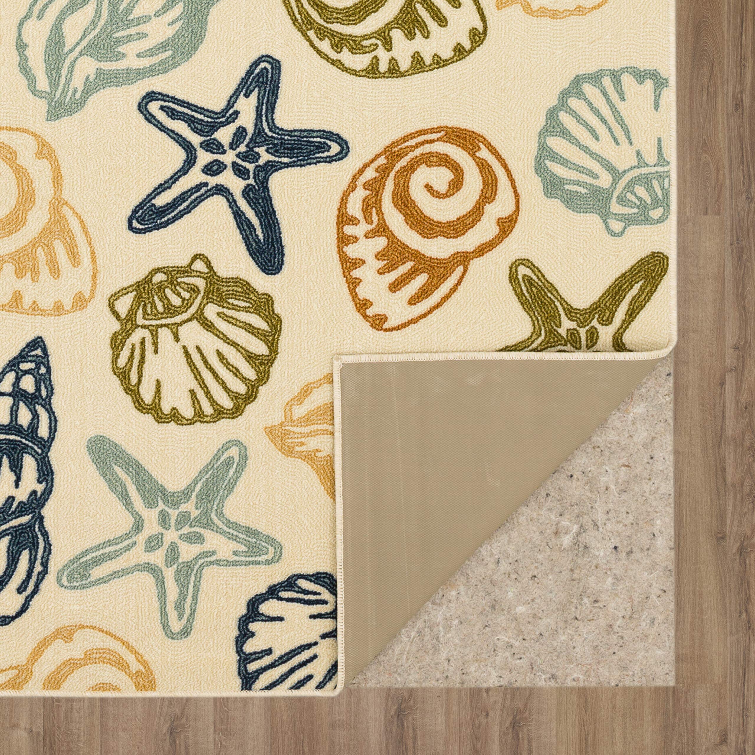 Mohawk Home Scattered Seashells Area Rug, 5 ft x 8 ft, Multi