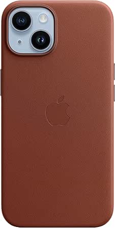 Amazon.com: Apple iPhone 14 Leather Case with MagSafe - Umber : Cell Phones & Accessories