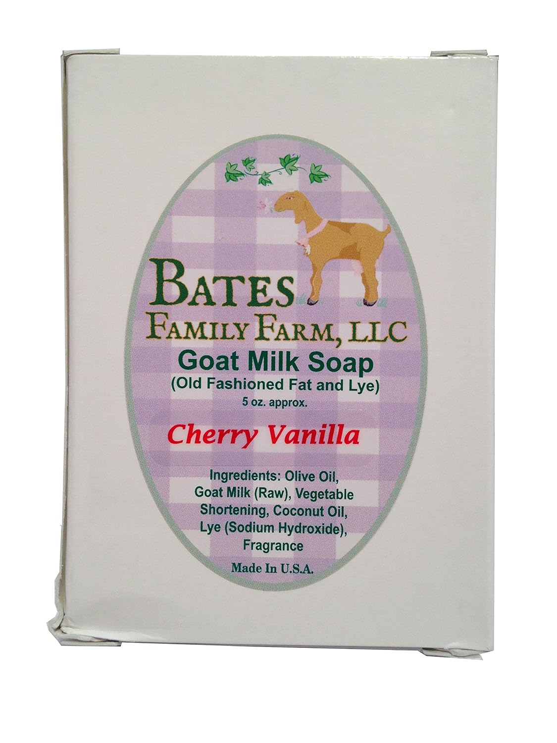 Amazon.com : Bates Family Farm Goat Milk Soap (Cherry Vanilla Fragrance ...