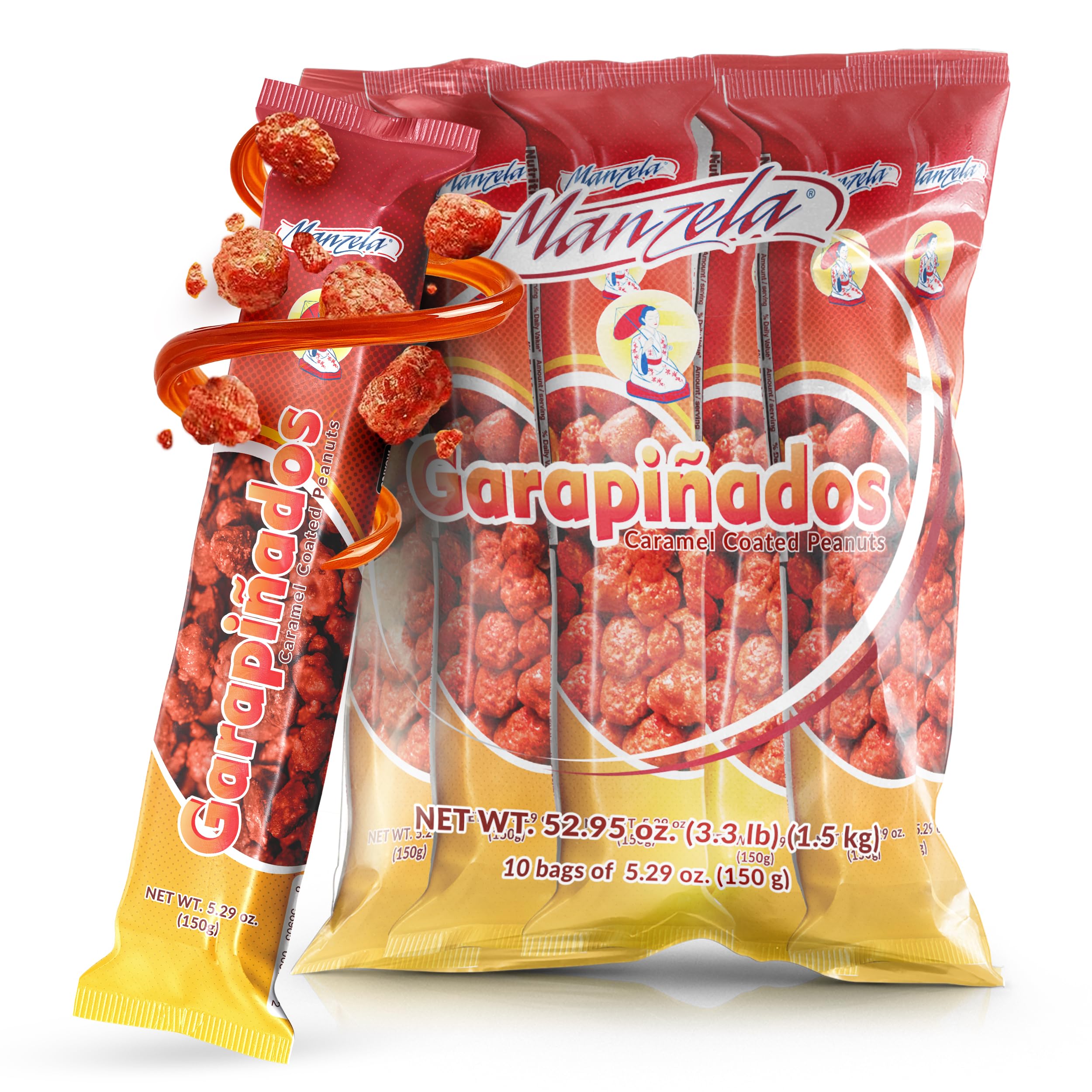 Snapklik.com : Manzela Sweet Caramelized Peanuts Traditional Mexican Snack
