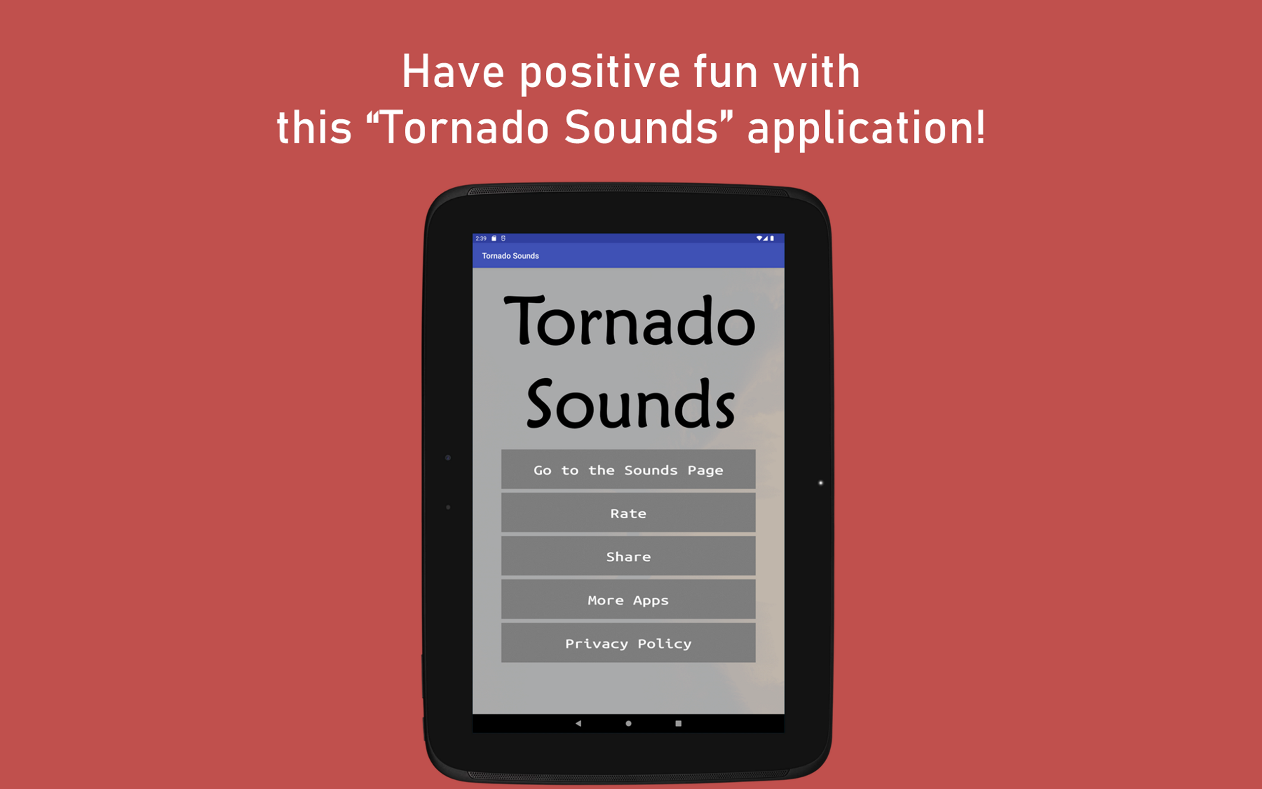 Tornado Sounds - App on Amazon Appstore