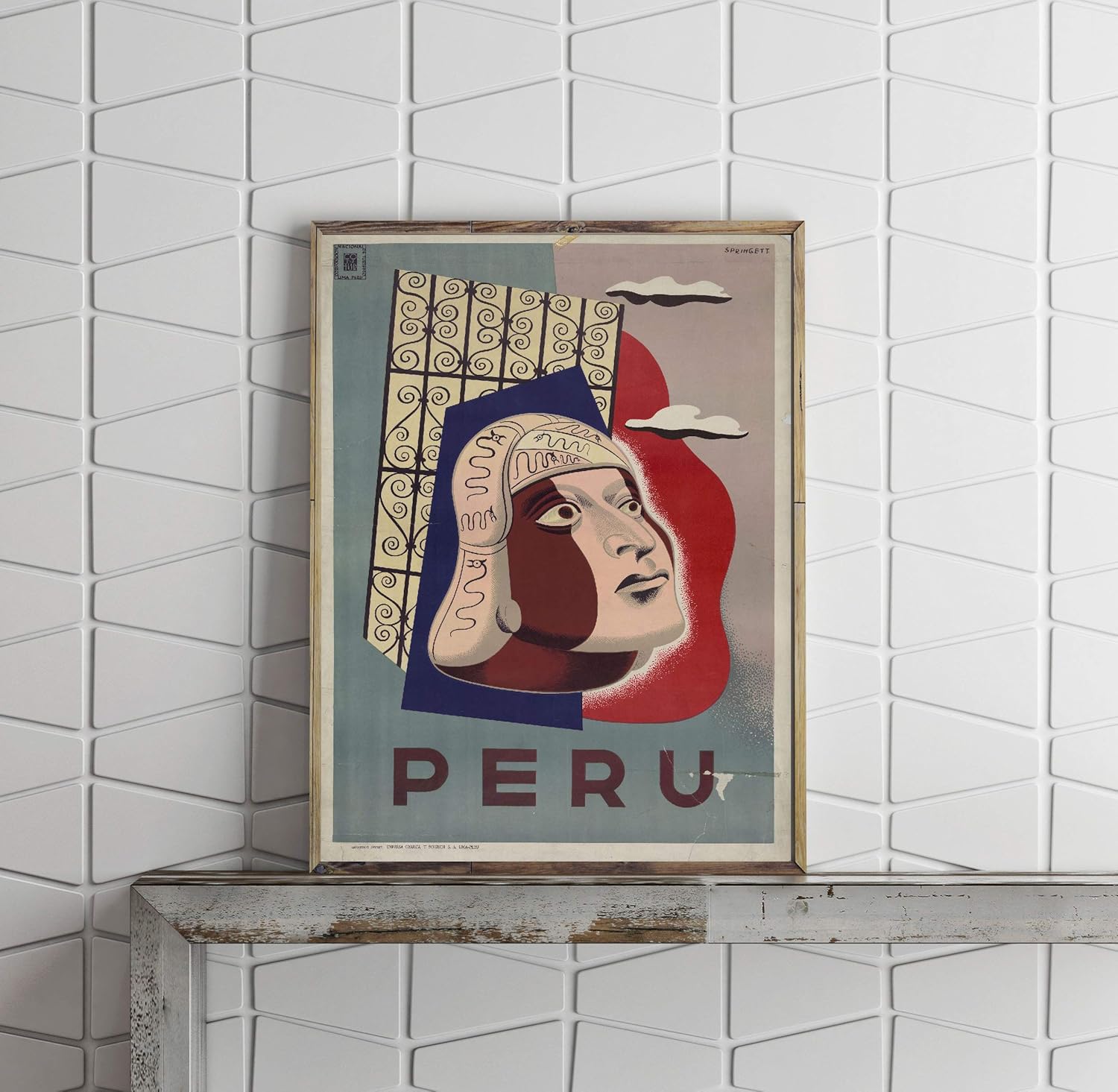 Amazon.com: INFINITE PHOTOGRAPHS Photo: Peru,Poster Shows The Head of ...