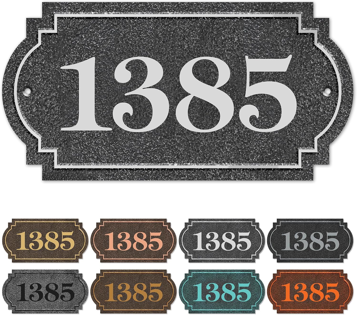 Amazon.com: House Address Sign, House Number Plaque, 7x13.75, Thick ...
