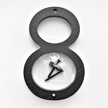 Amazon.com: 5 Inch Modern Plastic House Number, black or white building ...