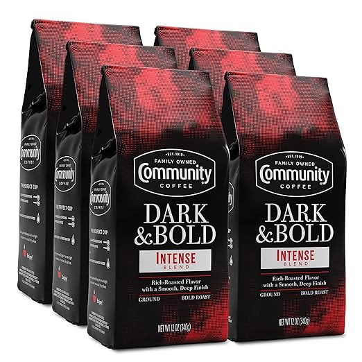 Amazon.com : Community Coffee Dark & Bold Intense Blend 72 Ounces, Dark ...