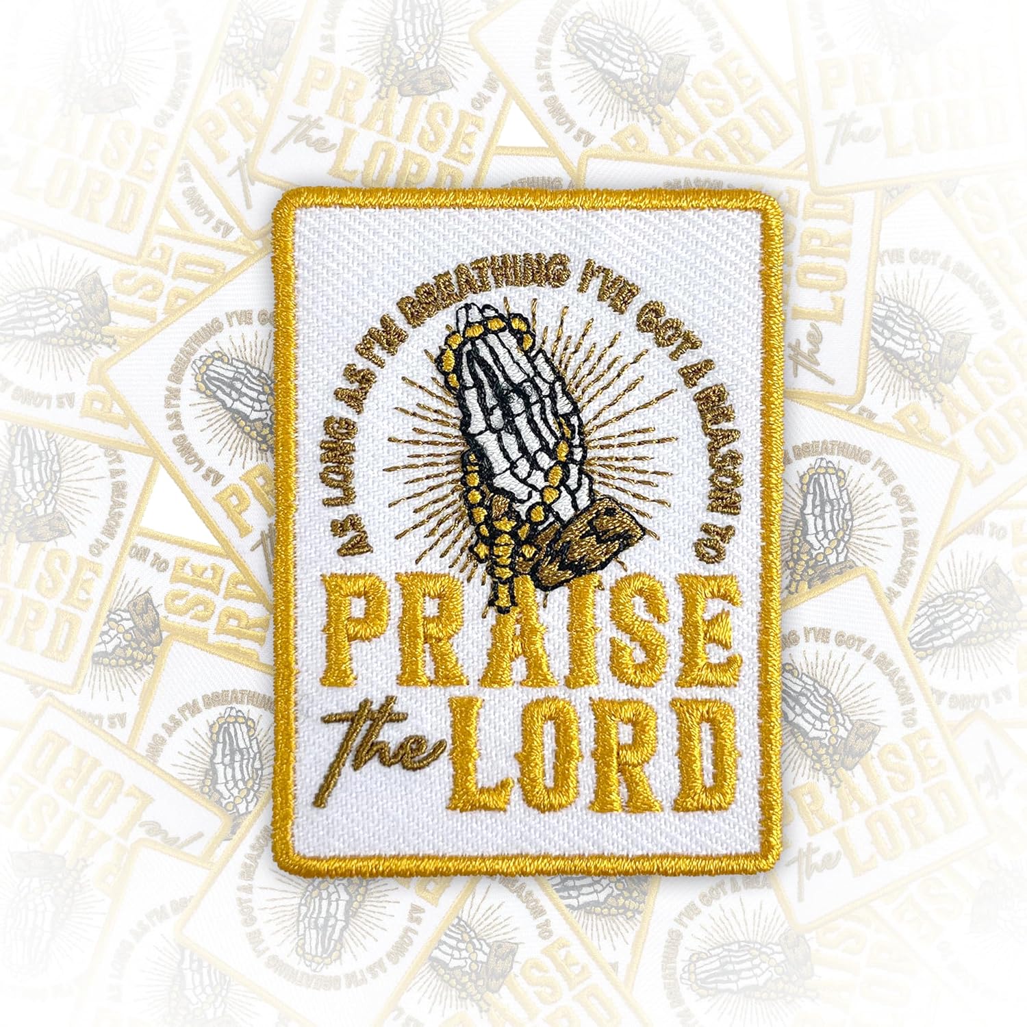 Amazon.com: Praise The Lord Cross Patch 3 Inches Iron On/Sew On ...