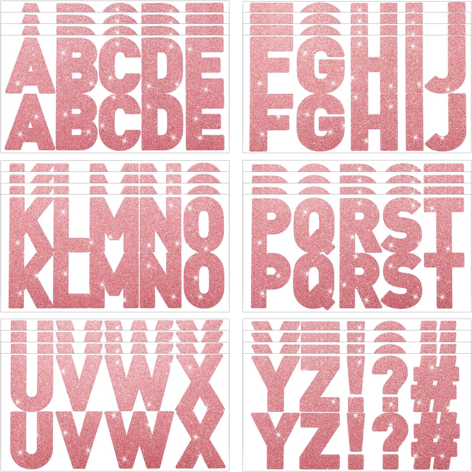 Amazon.com: Waynoda Glitter Letter Stickers 810 Pieces 10 Sheets ...