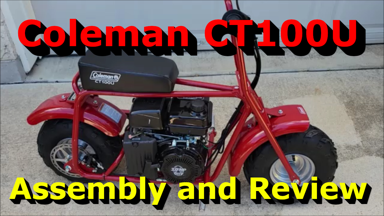 Watch Coleman CT100U Mini-Bike Assembly and Review on Amazon Live