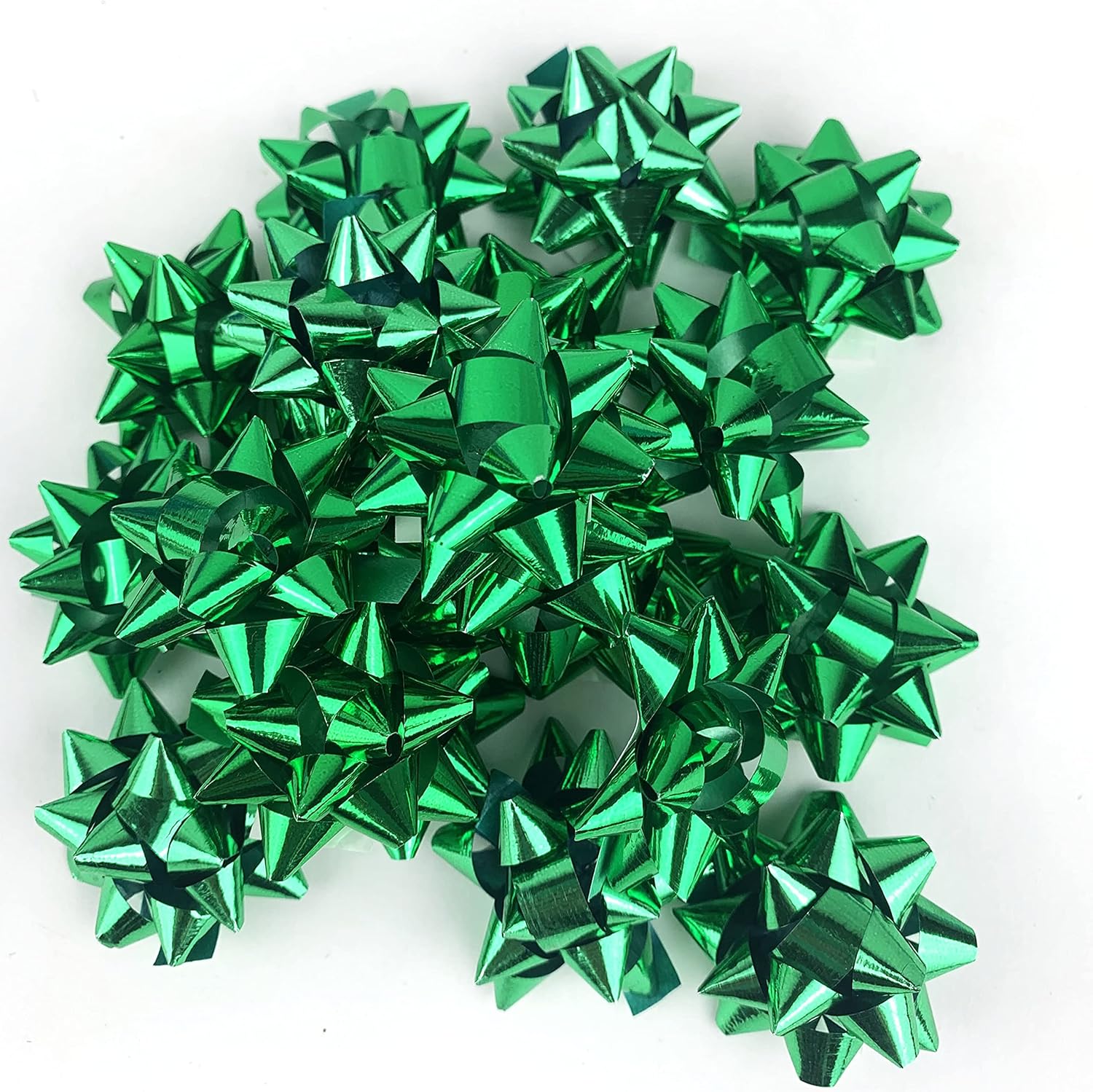 Amazon.com: Worlds Mini Green Metallic Gift Bows,Gift Wrap Bows ...