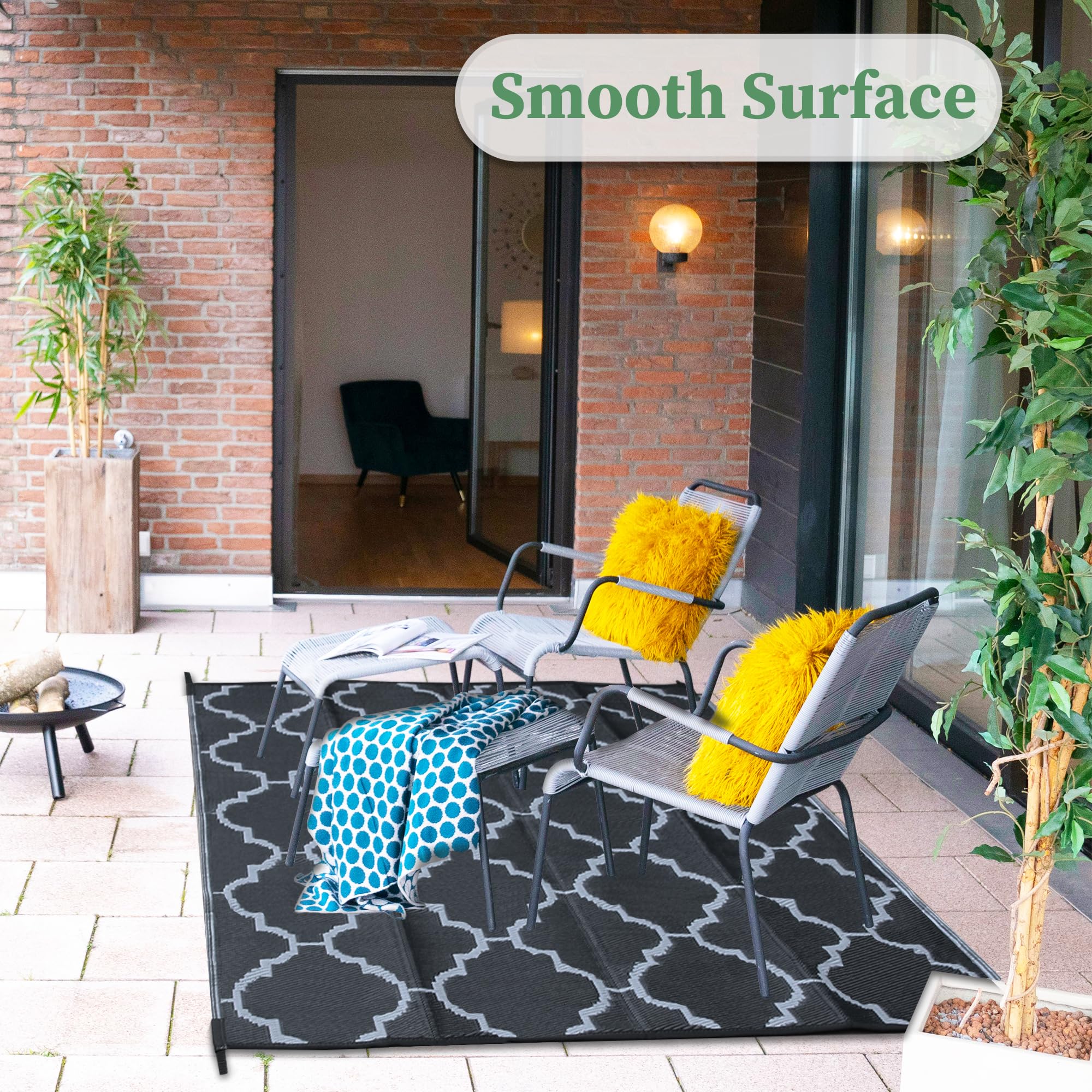 Snapklik.com : Ogrmar 9x12 FT Reversible Mats, Outdoor Rug For Patio ...