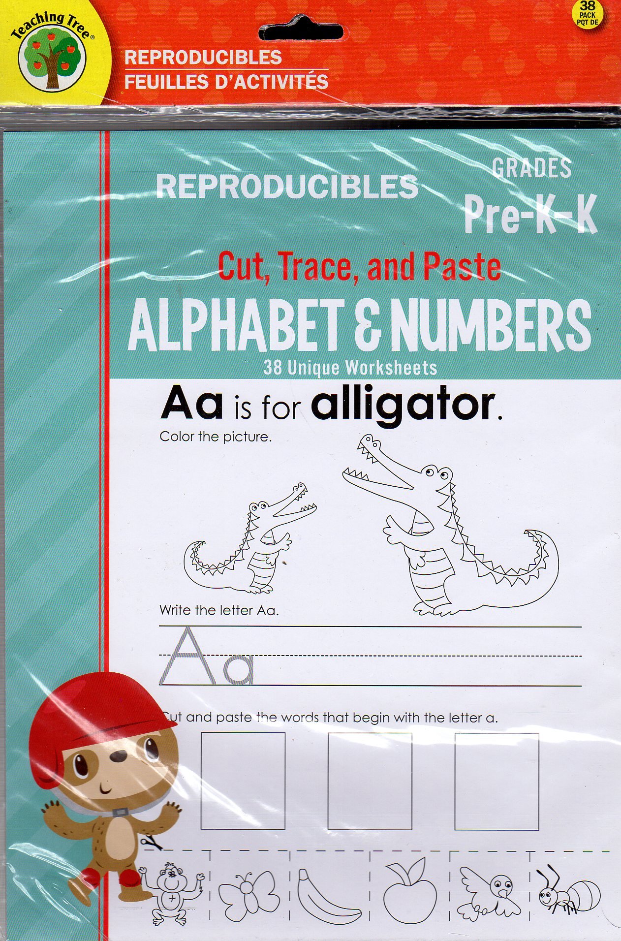 Buy Cut, Trace, and Paste Alphabet & Numbers - Reproducible Educational ...