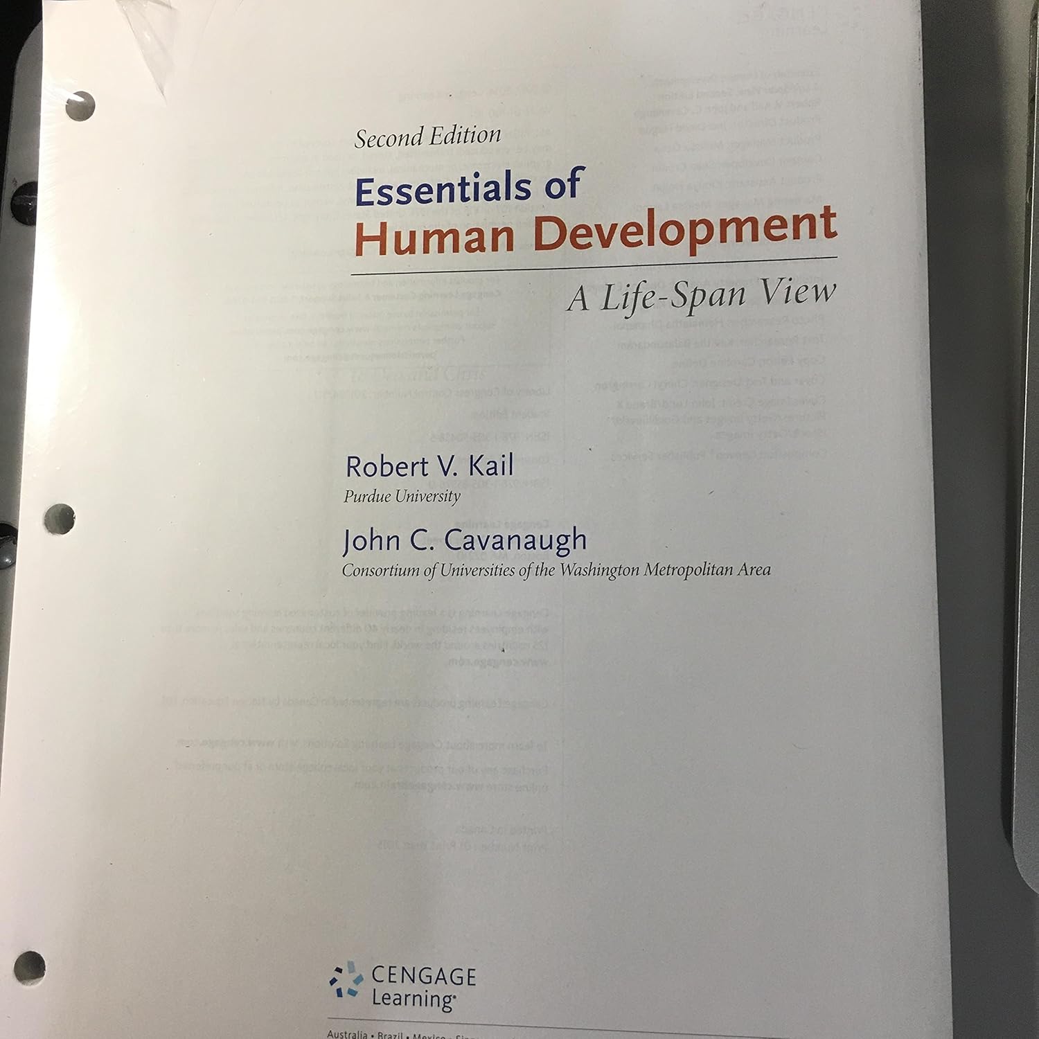 Essentials of Human Development: A Life-span View: Kail, Robert V ...