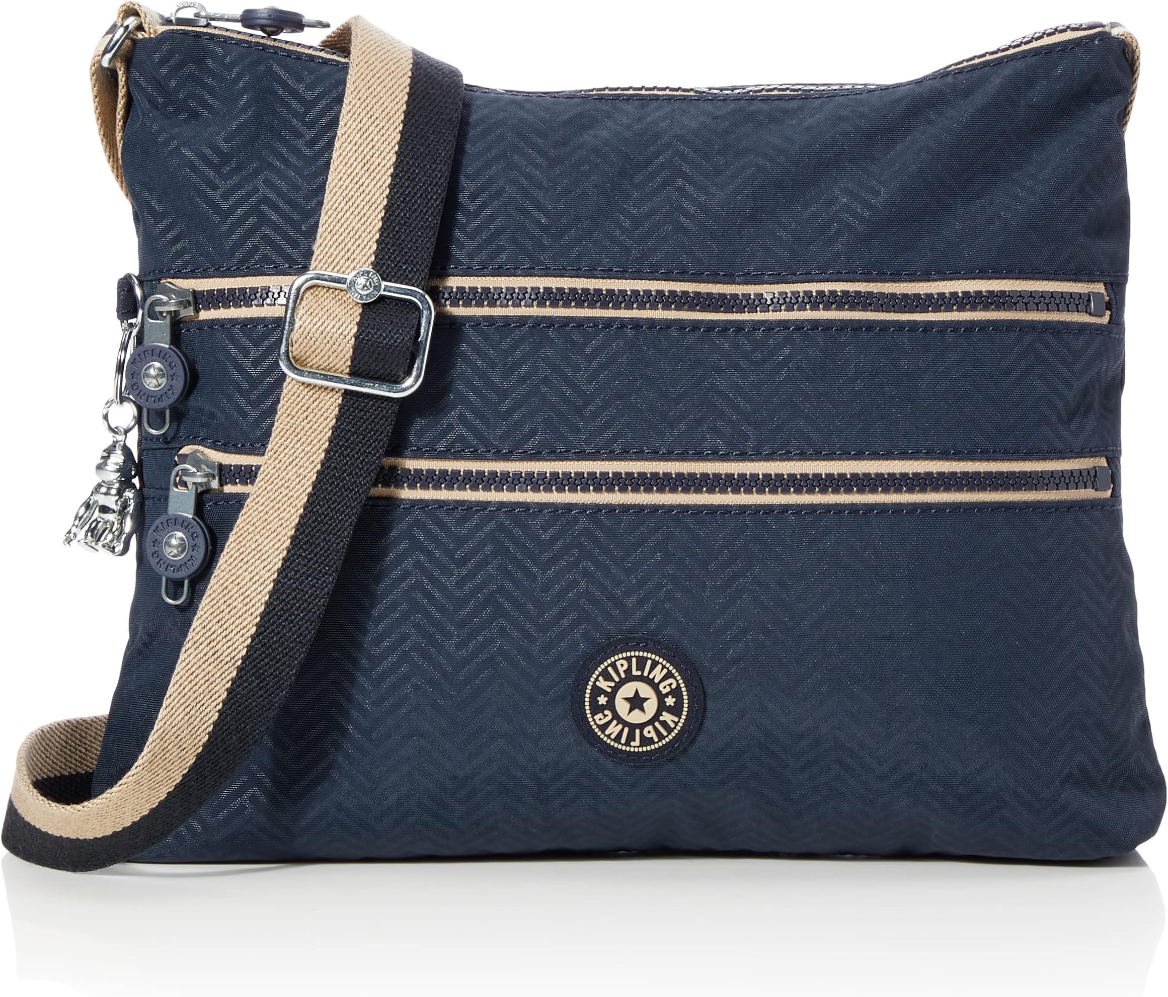 Kipling Women's Alvar Crossbody Bags, Blue Geo Print, One Size: Amazon ...