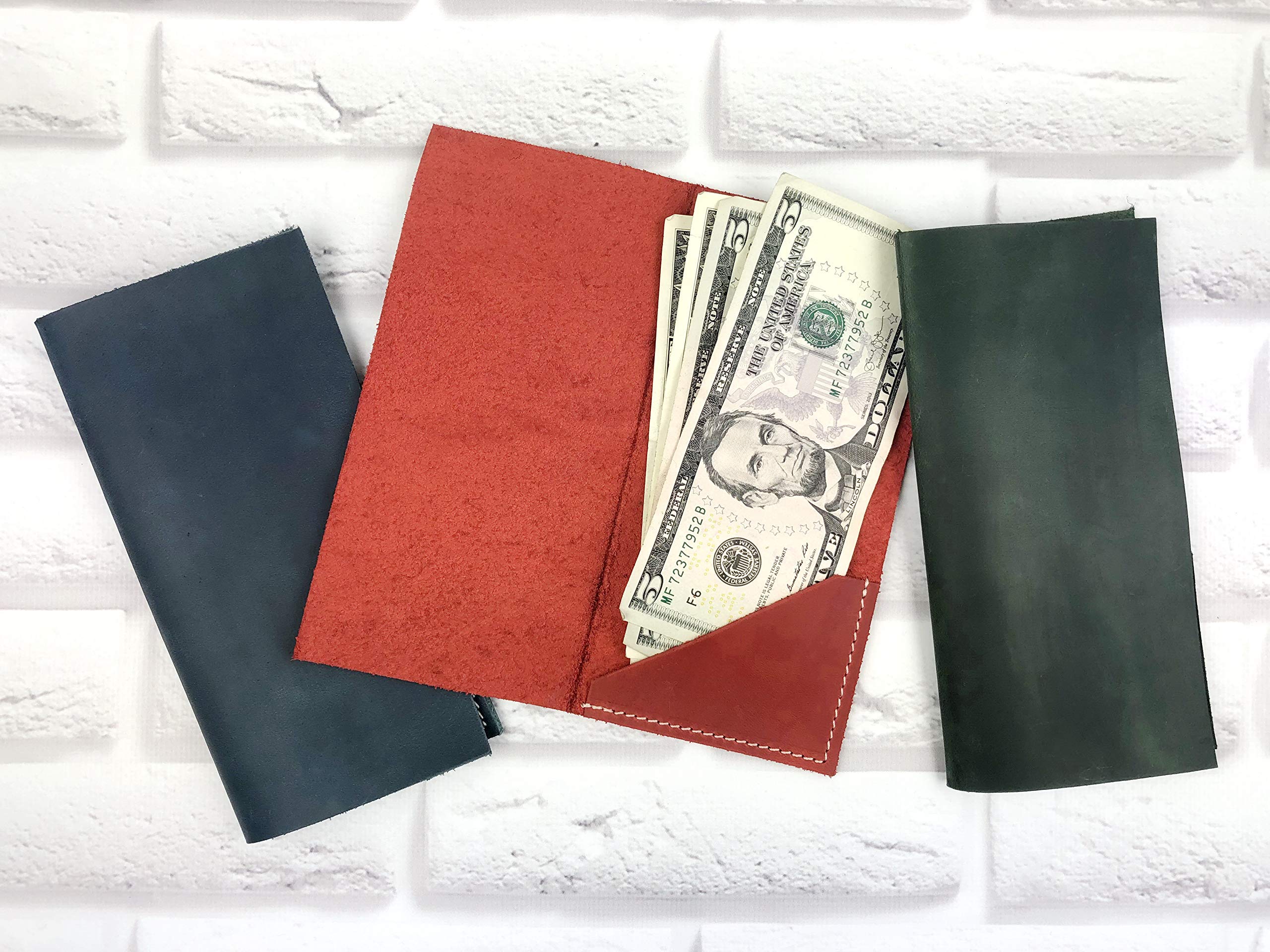 Buy Handmade Leather Check Presenter, Check Holder, Bill Holder ...