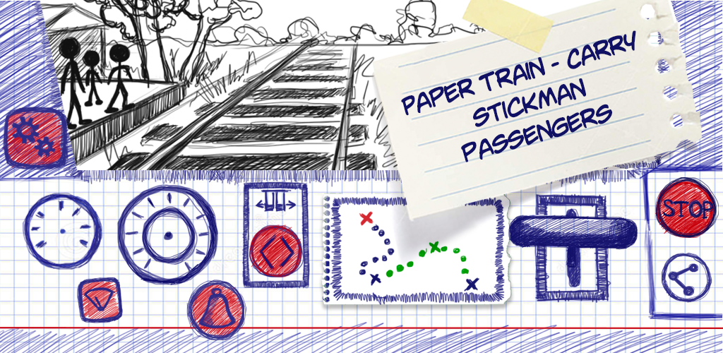 Paper Train - Carry stickman passengers - App on Amazon Appstore