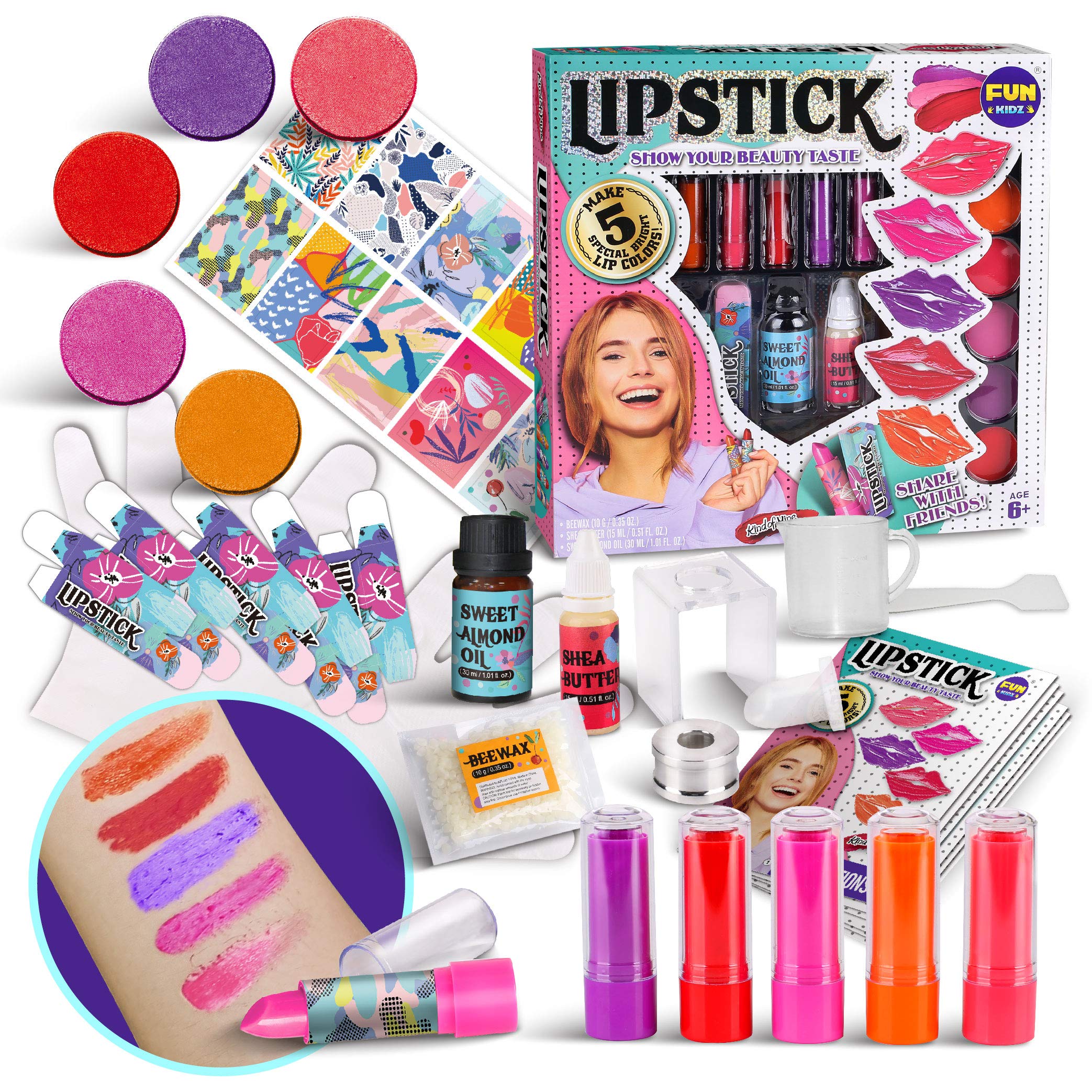 Buy Real Lipstick Making Kit for Kids, FunKidz Lipstick Kit Make Your ...