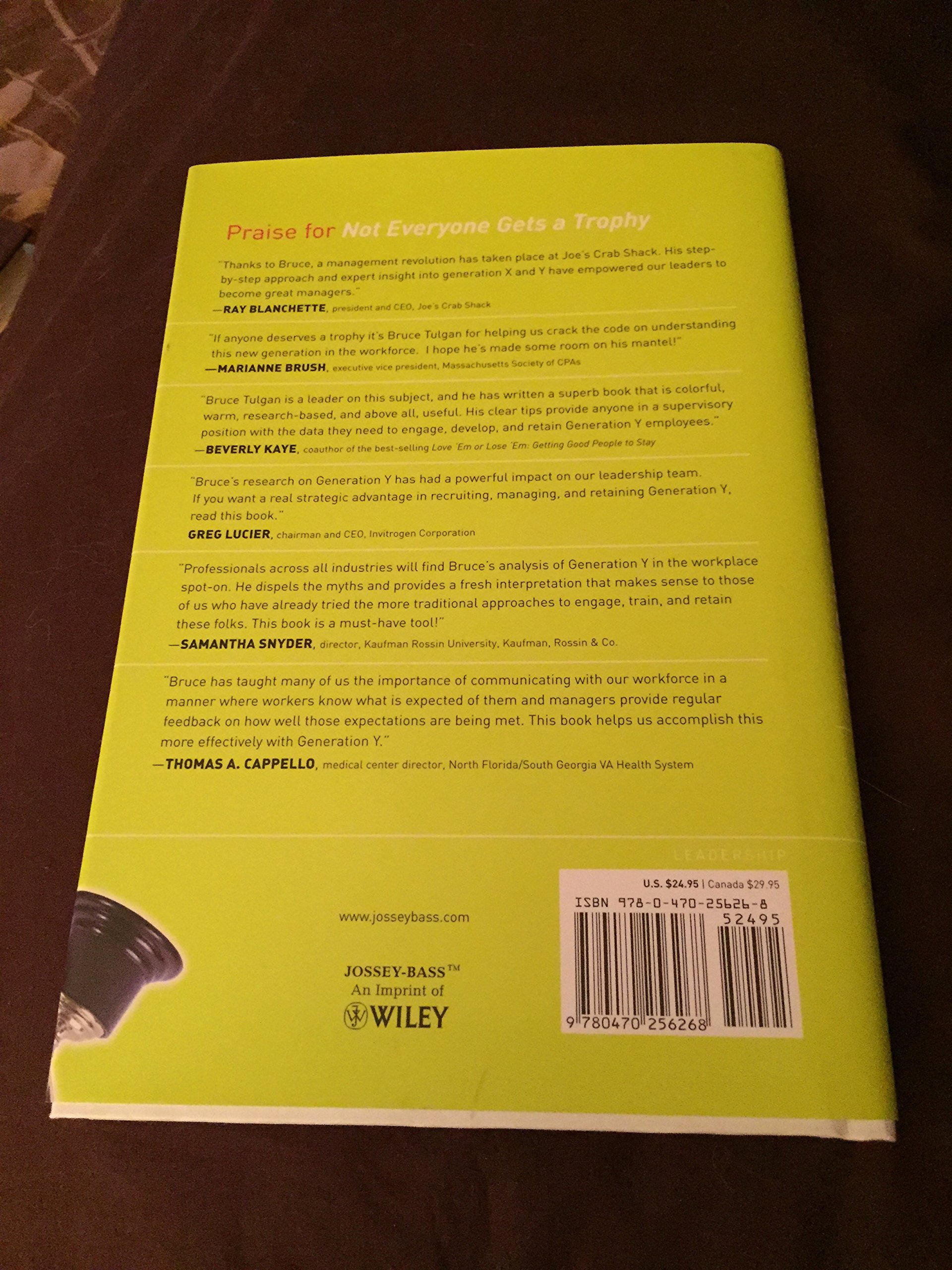 Snapklik.com : Not Everyone Gets A Trophy: How To Manage Generation Y