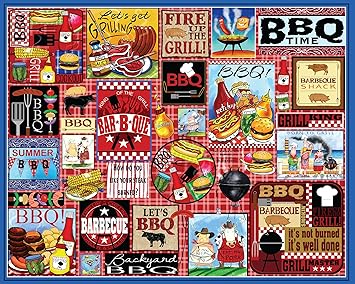 Amazon.com: Ceaco - Tracy Flickinger - BBQ Collage - 1000 Larger Sized ...