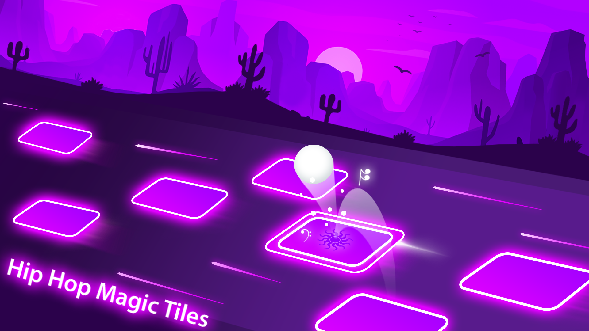 Best Music Magic Tiles Neon Ball Hop Game! EDM Rush Dancing Ball ...