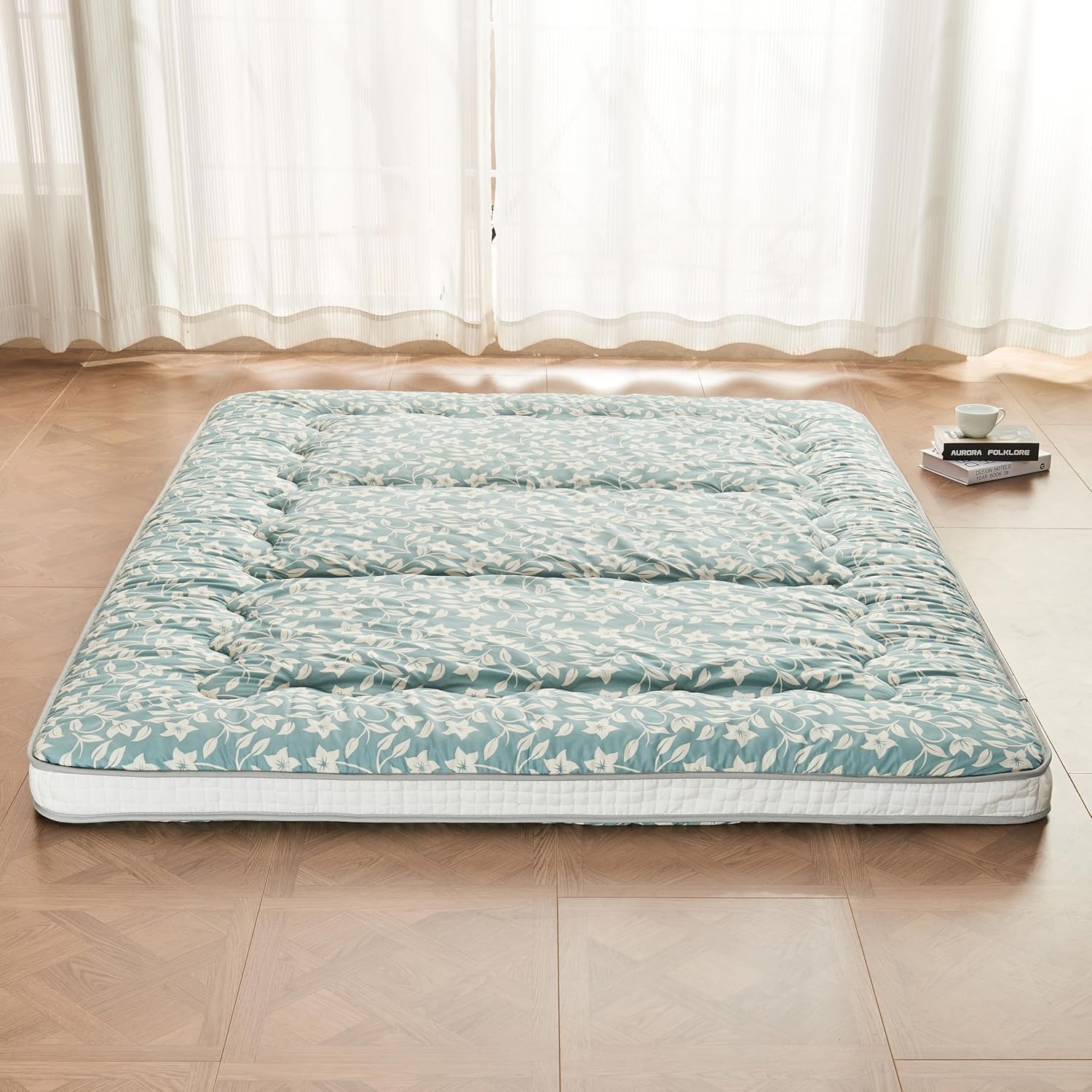 Amazon.com: Dr.Futon Japanese Floor Futon Mattress Extra Thick Folding ...