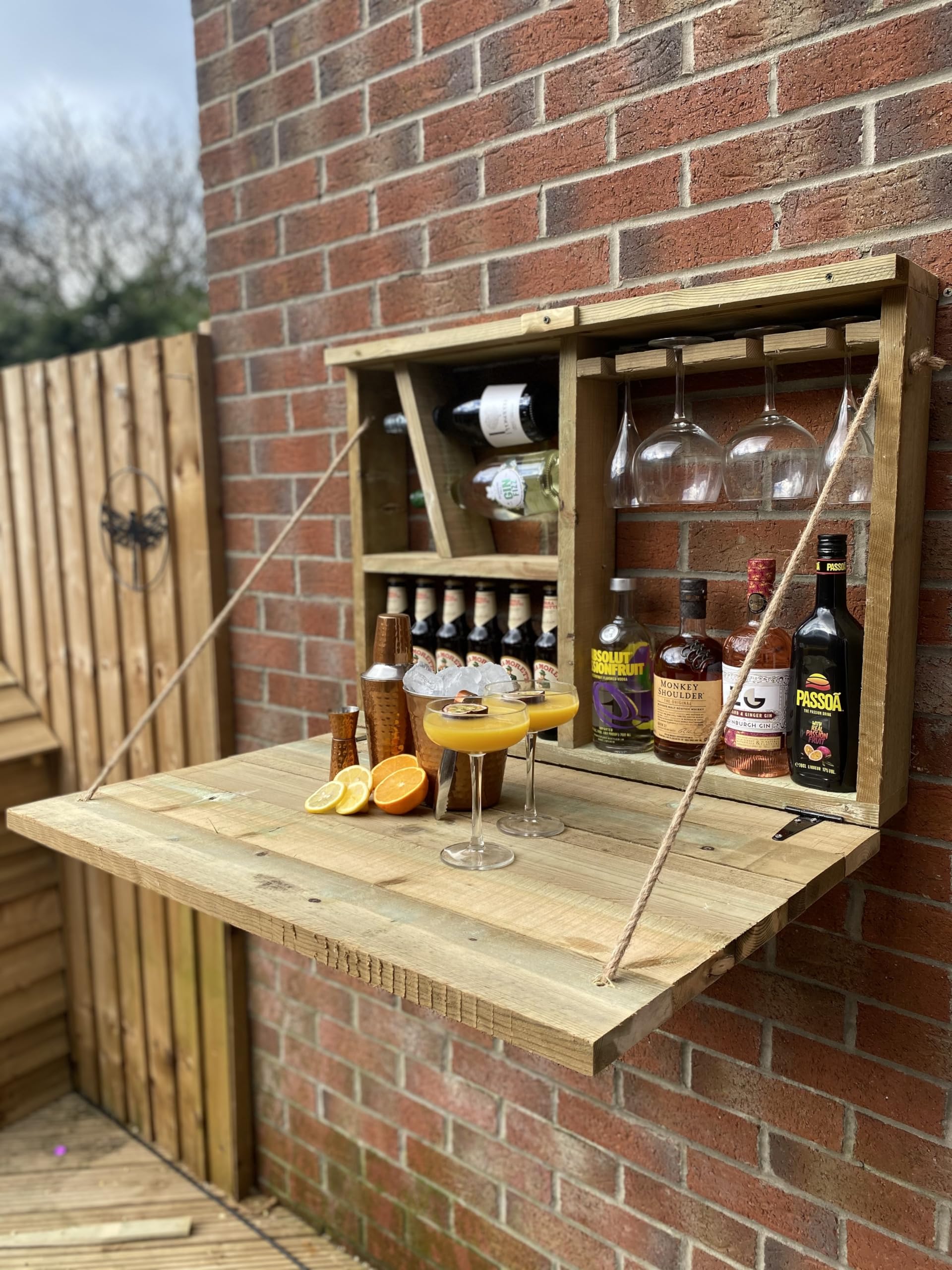 Rustic Backyard Bar