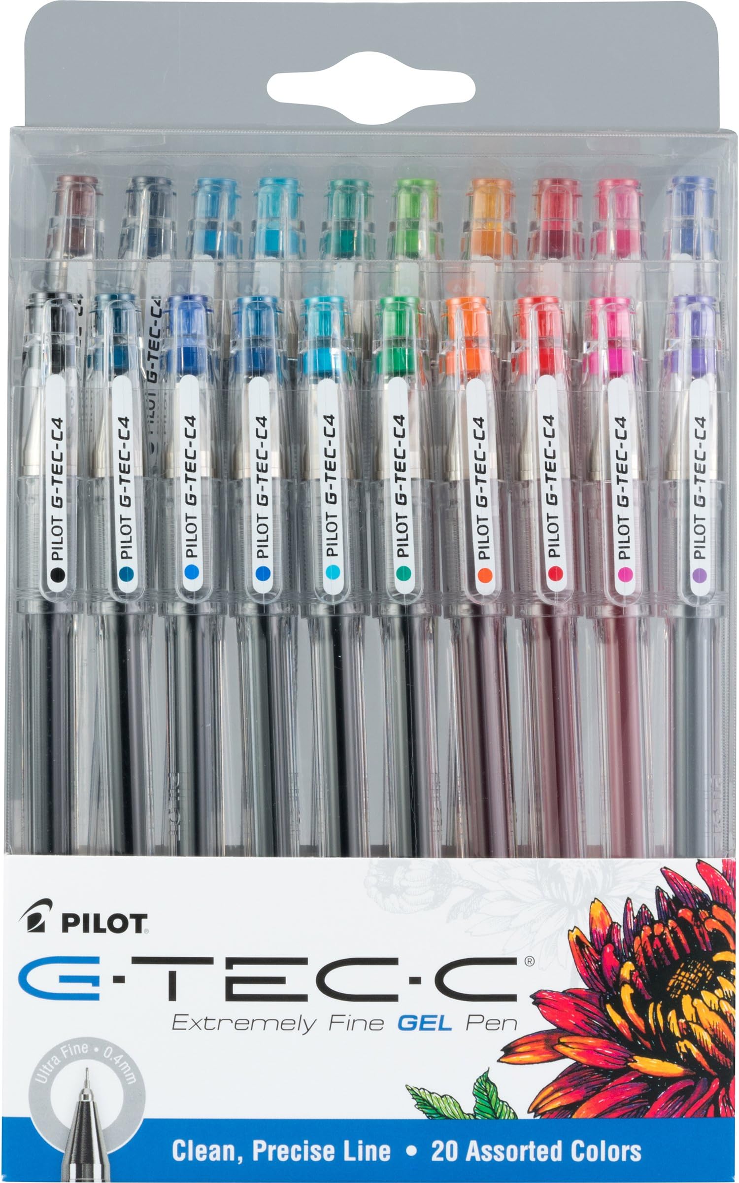 Amazon.com: PILOT G-Tec-C Gel Ink Rolling Ball Pens, Ultra Fine Point ...