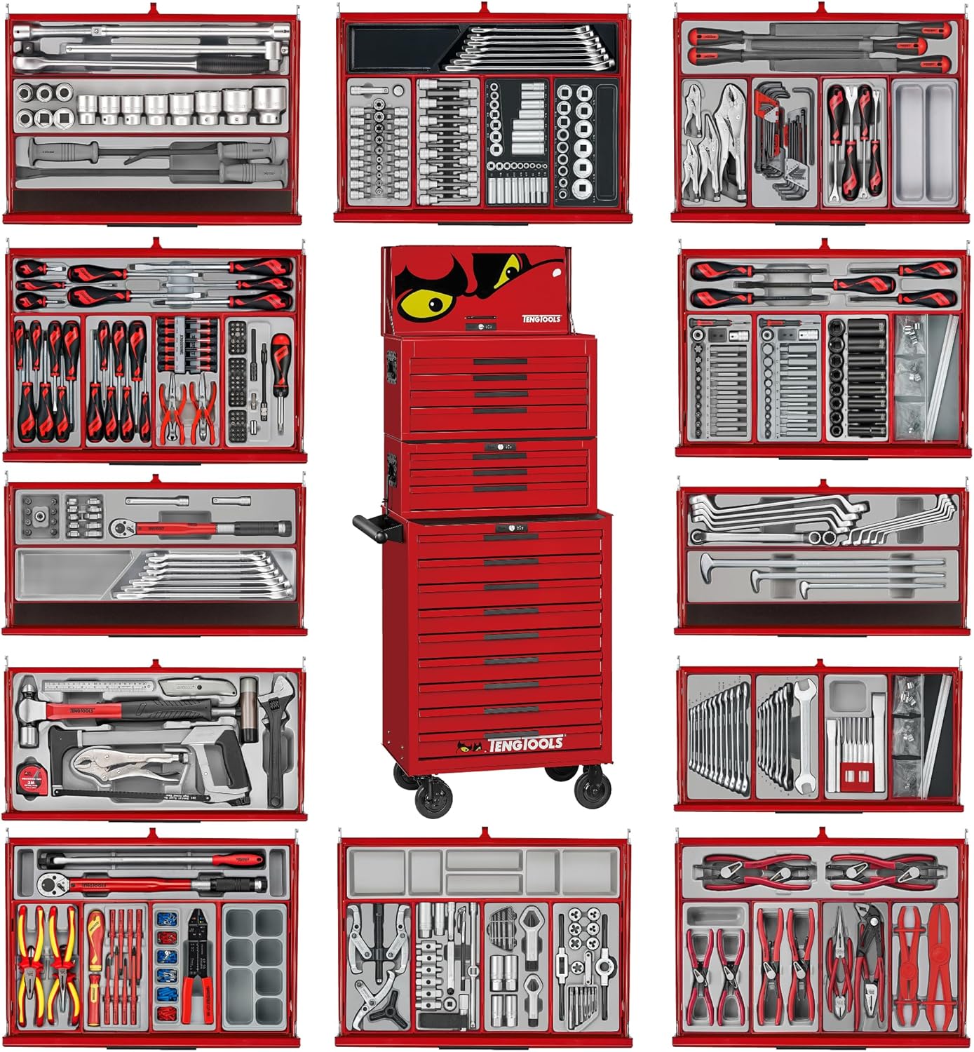 Amazon.com: Teng Tools 1033 Piece PRO35 26 Inch Wide Red Mega Master ...