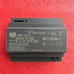 Amazon.com: Mean Well HDR-150-24 24V Ultra Slim Step Shape DIN Rail HDR-150 : Electronics